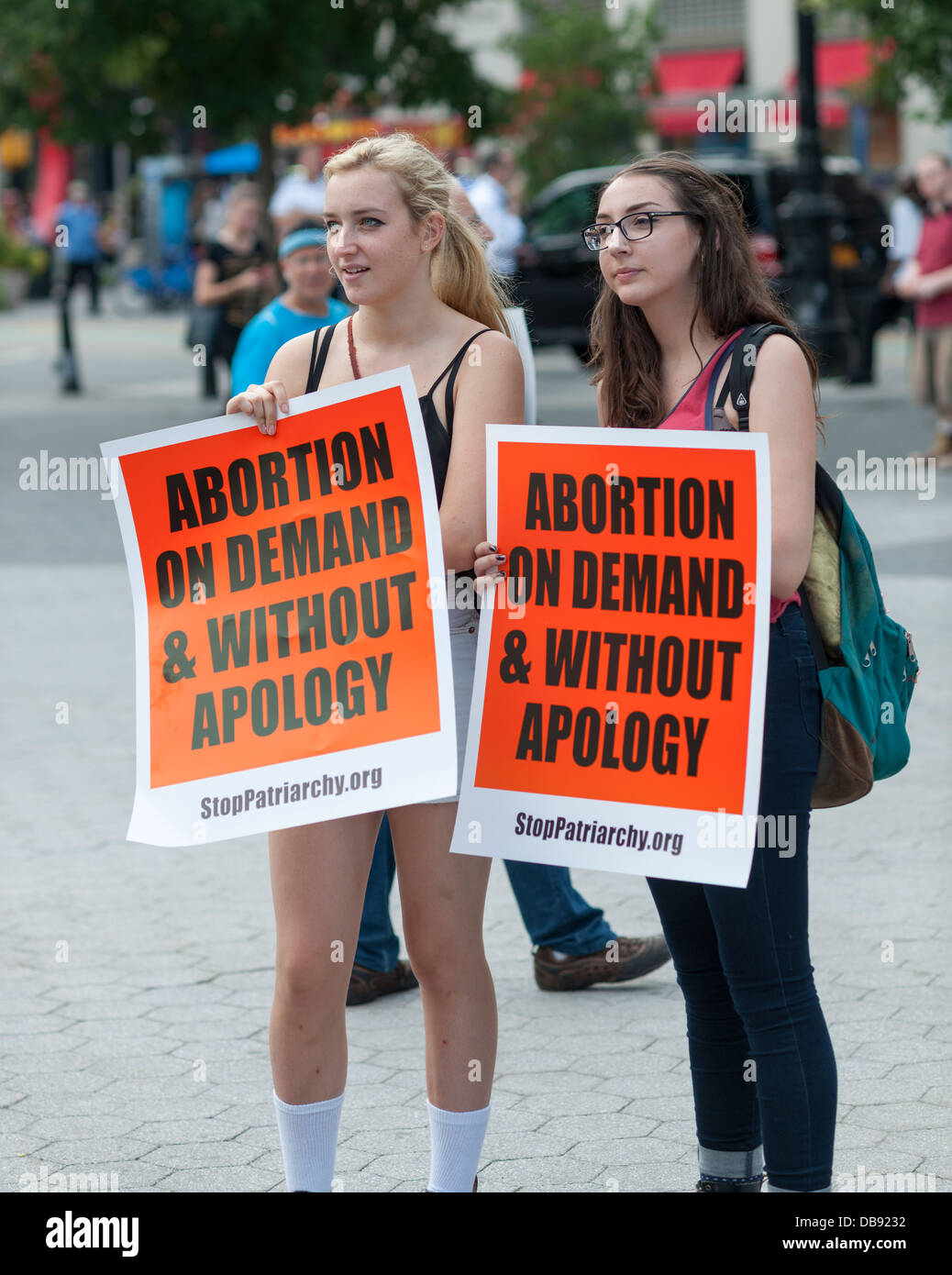 Members of Stop Patriarchy and their supporters hold a pro-choice rally ...