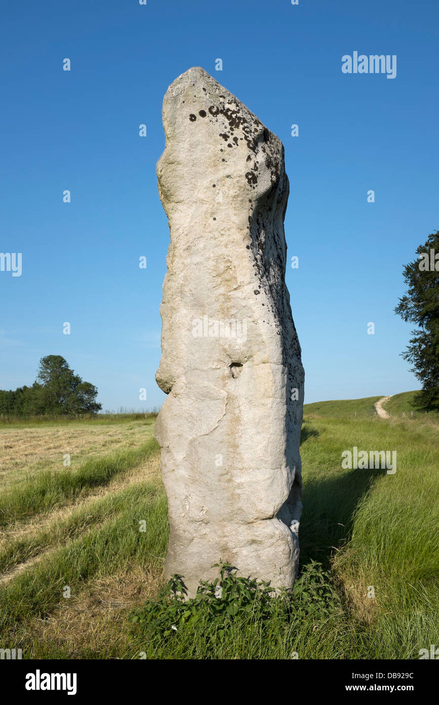 Standing Stone at Avebury Stone Circle Stock Photo - Alamy