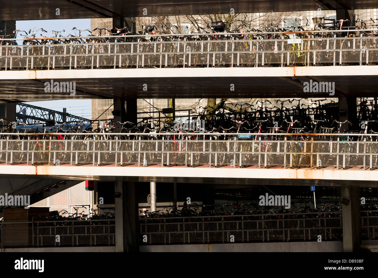 Bike parking central station amsterdam hi-res stock photography and ...