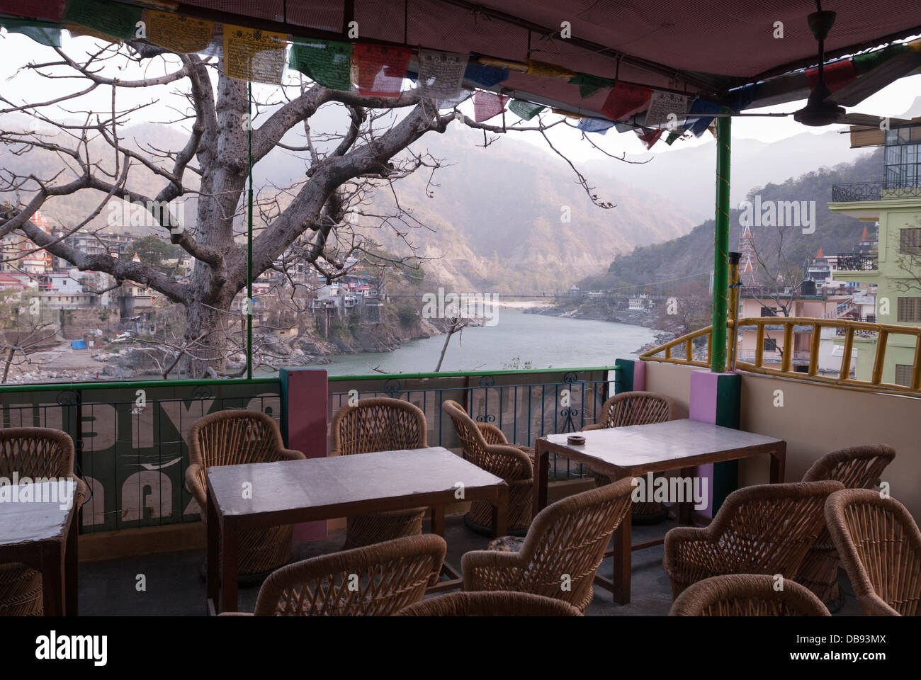 Rishikesh, Uttarakhand, India. 24th March 2012. View on the Ganges from ...