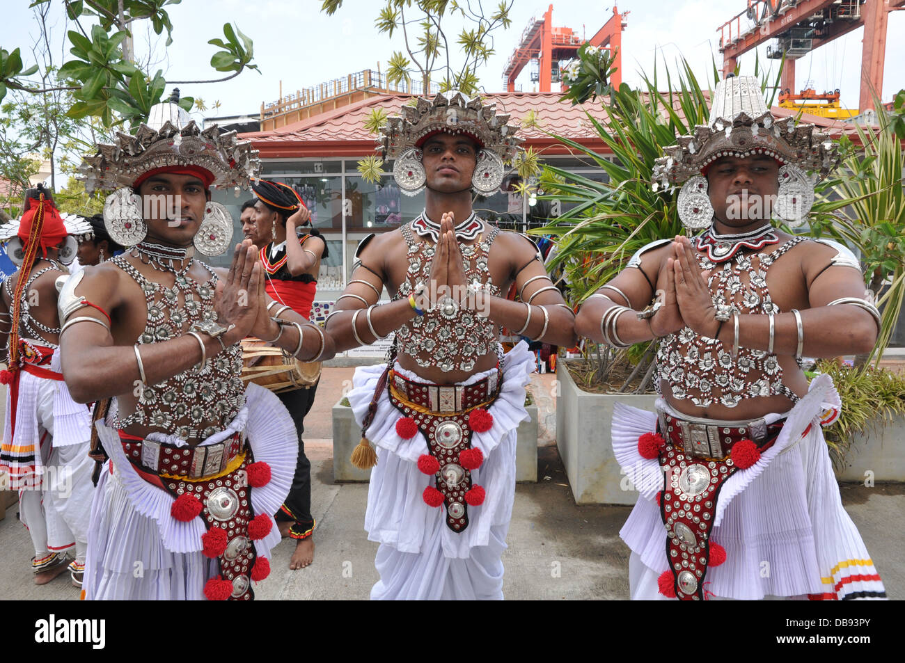 Colombo, Sri Lanka traditional male dancers after their performance ...