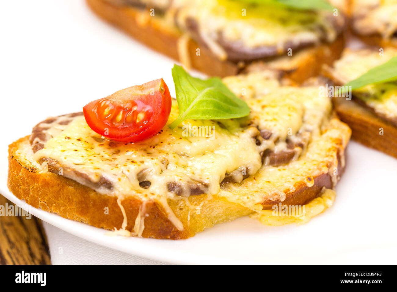 hot sandwiches on the table in a restaurant Stock Photo - Alamy