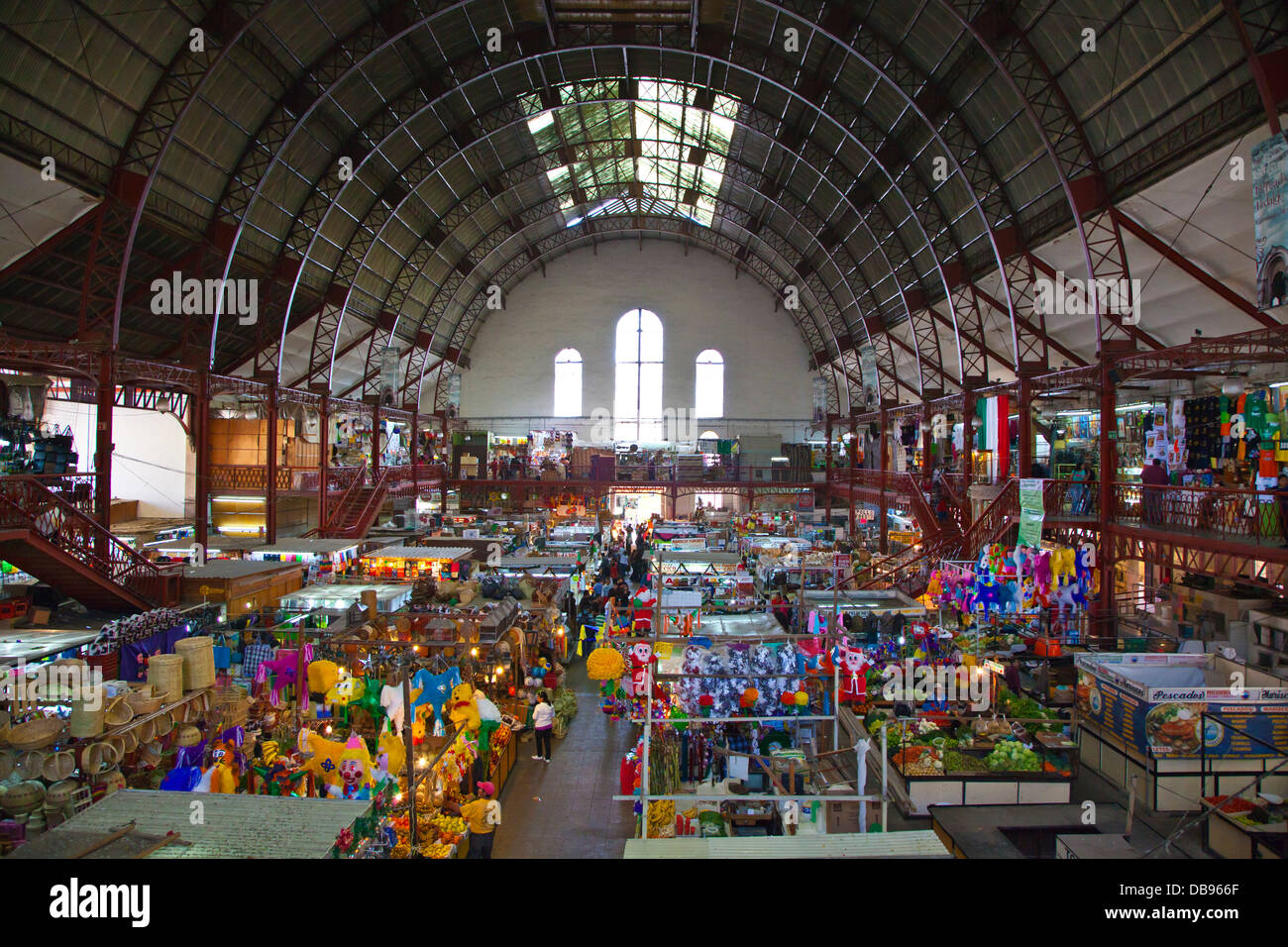 The HIDALGO MARKET sells everything from paper mache maskets to fruits ...
