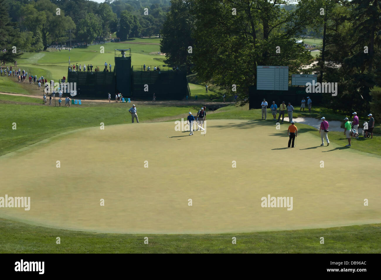 Green of Hole 3, Merion Golf Club, site of 2013 US Open Golf, Haverford ...