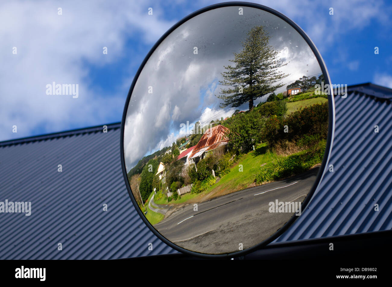 Traffic Mirror At Curve High Resolution Stock Photography and Images ...