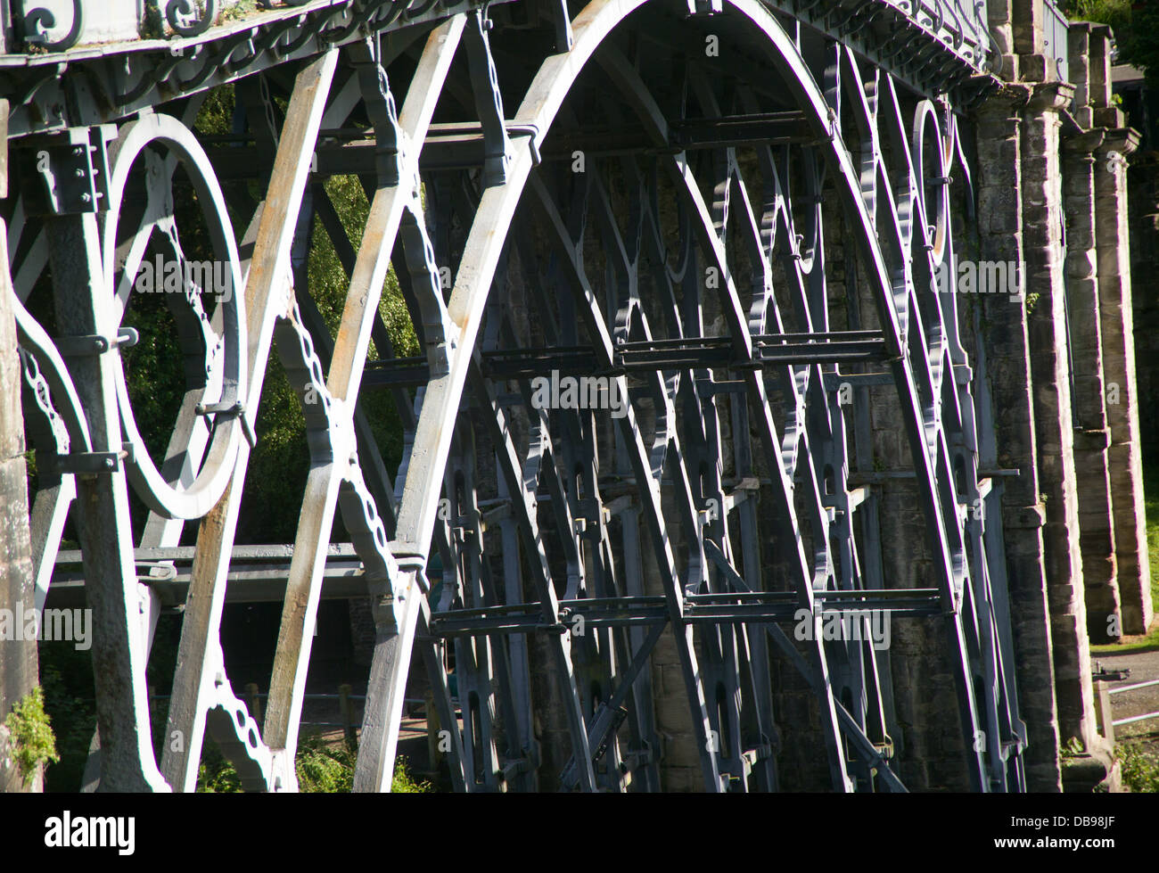 opened 1781 The Iron Bridge on the Severn River Coalbrookdale First ...