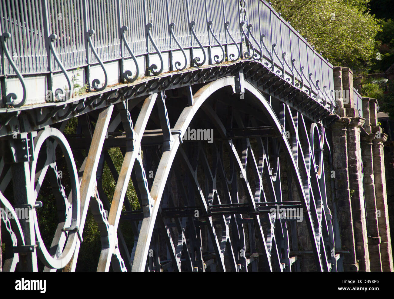 opened 1781 The Iron Bridge on the Severn River Coalbrookdale First ...