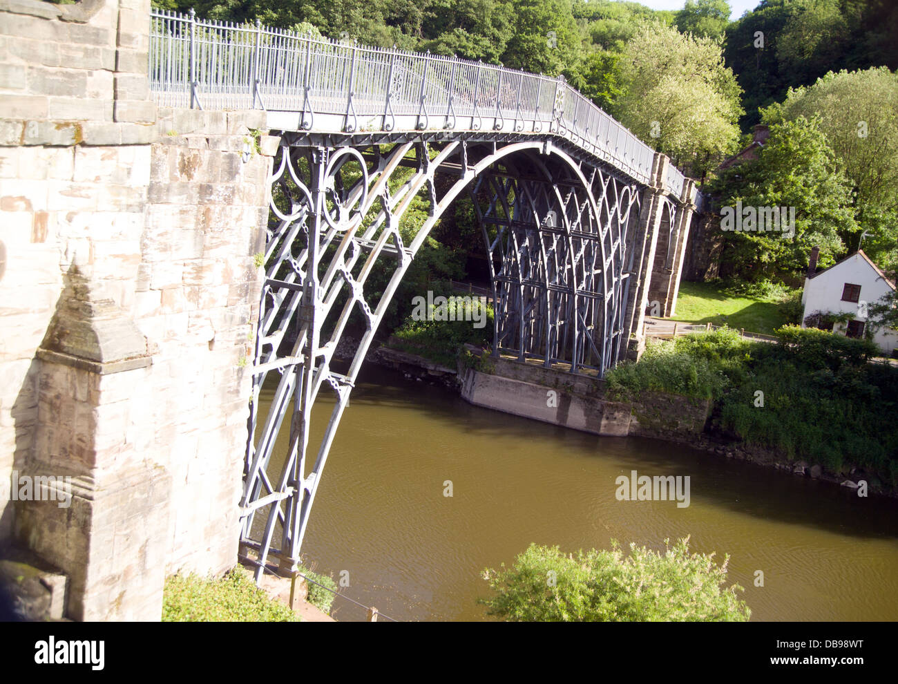 opened 1781 The Iron Bridge on the Severn River Coalbrookdale First ...