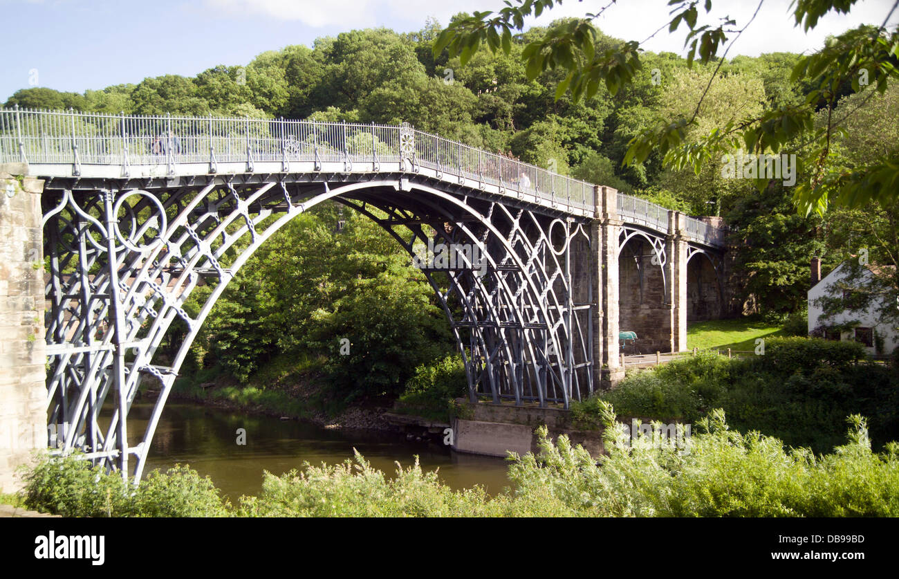 opened 1781 The Iron Bridge on the Severn River Coalbrookdale First ...