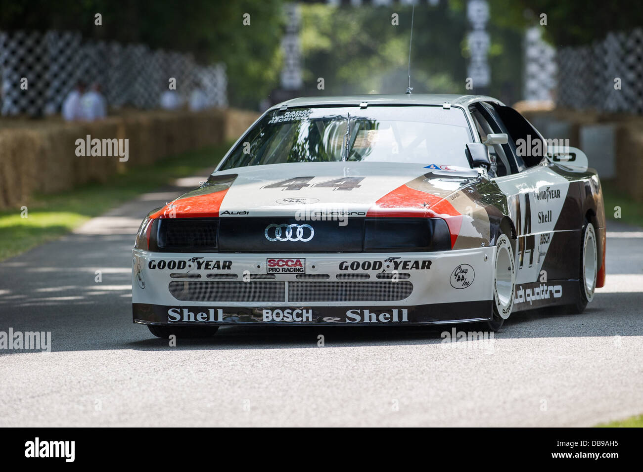 Chichester, UK - July 2013: Audi 200 Trans-Am in action on the hill at ...