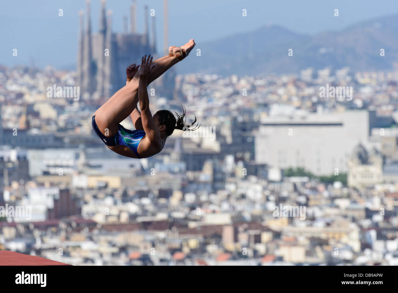 Barcelona, Spain. 25th July 2013: Malaysia's Pandelela Rinong Pamg ...