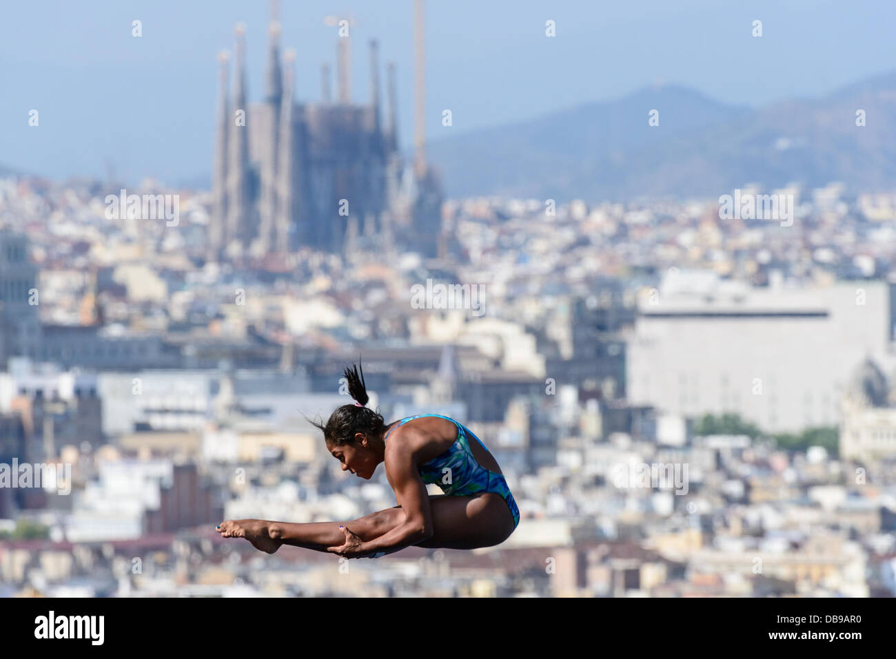 Final womens 10m platform diving competition hi-res stock photography ...
