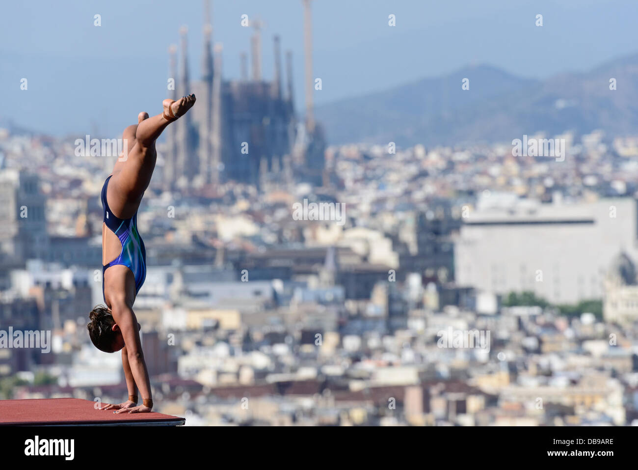 Barcelona, Spain. 25th July 2013: Malaysia's Pandelela Rinong Pamg ...