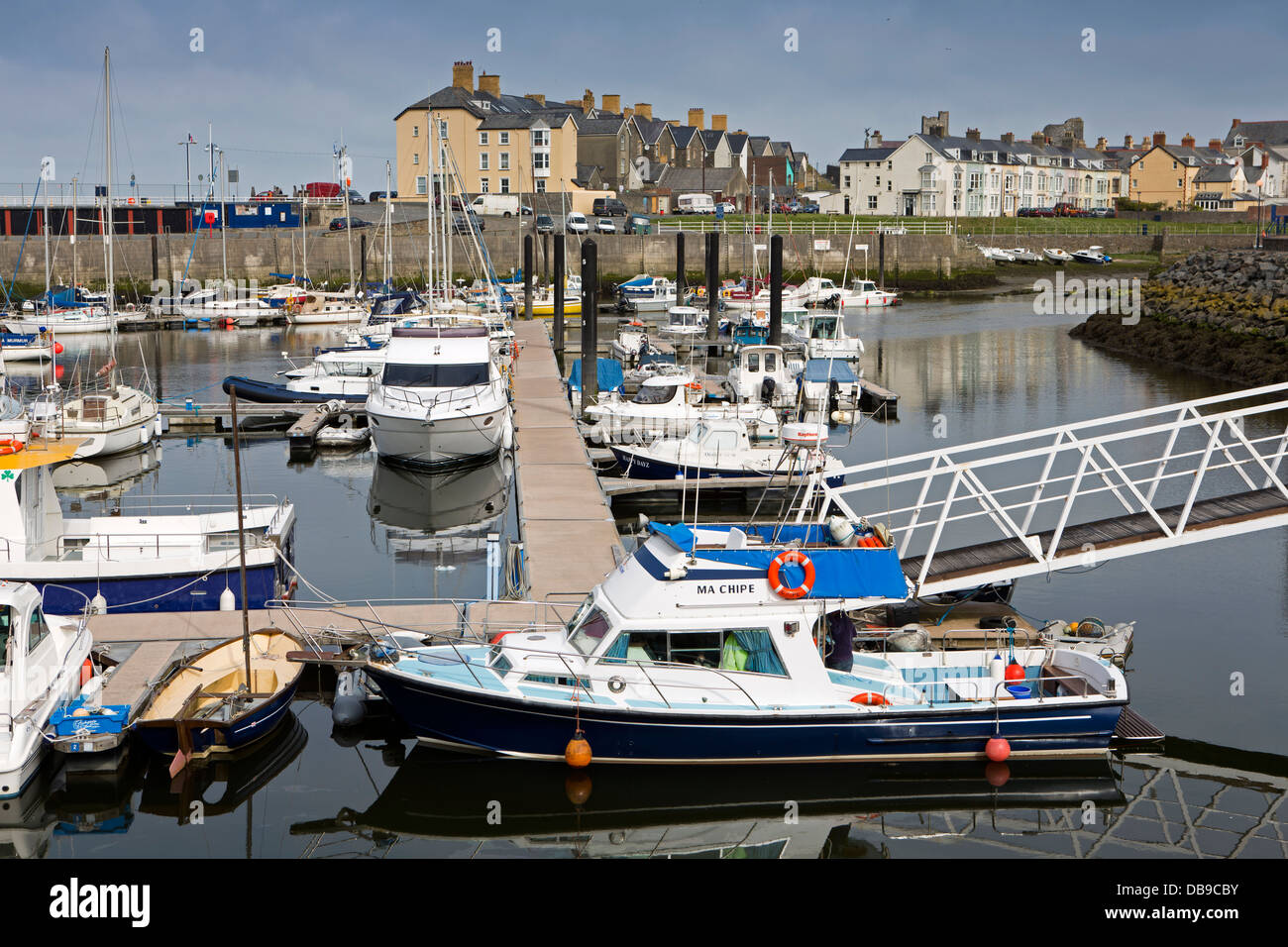 Boats moored at aberystwyth marina hi-res stock photography and images ...