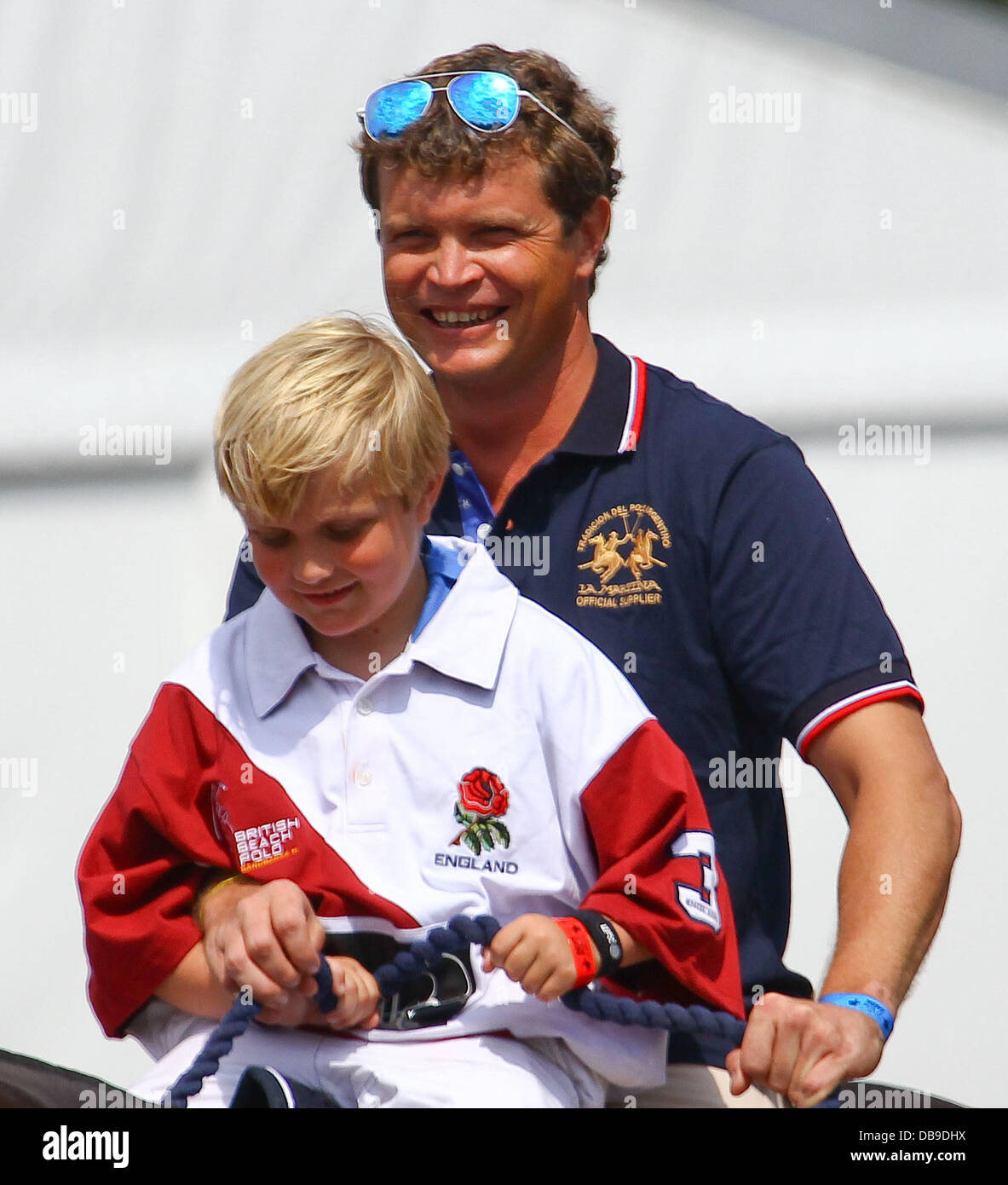 Jack Kidd and his son Jaime MINT Polo In The Park - Day 2 London ...