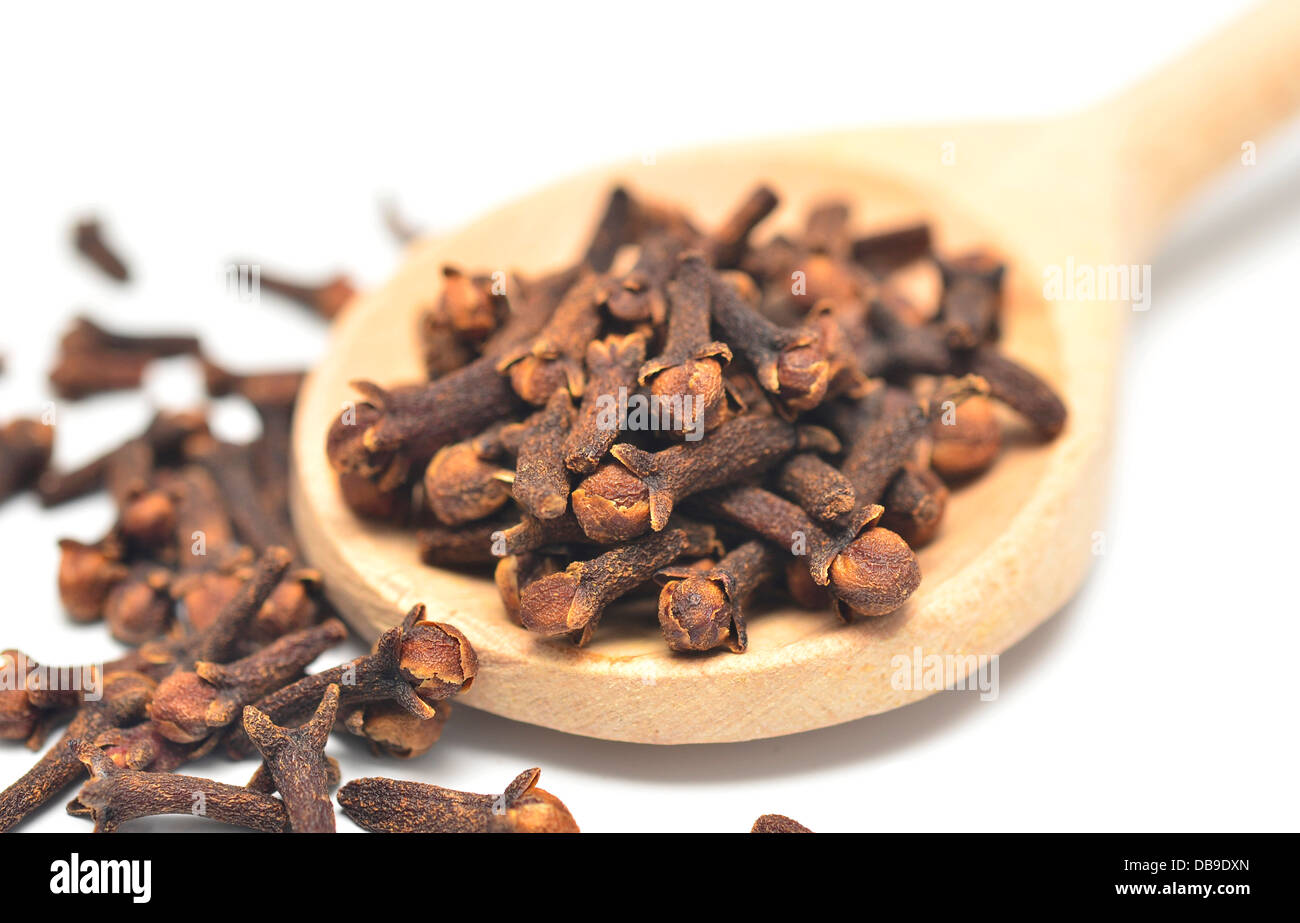 cloves isolated on white background Stock Photo - Alamy