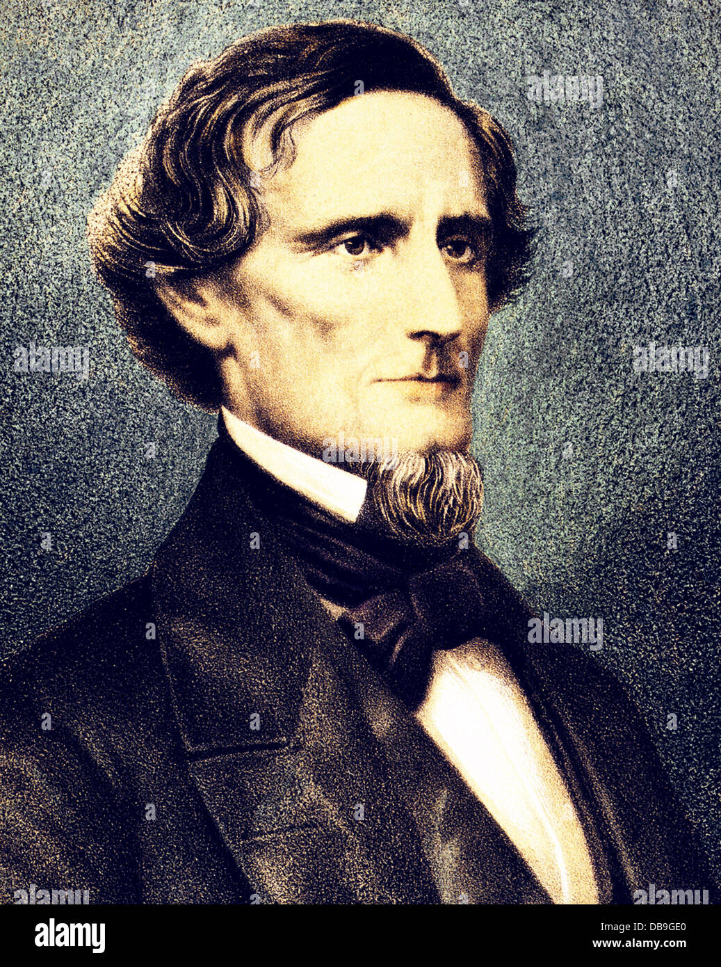 Vintage portrait of Jefferson Davis Stock Photo - Alamy