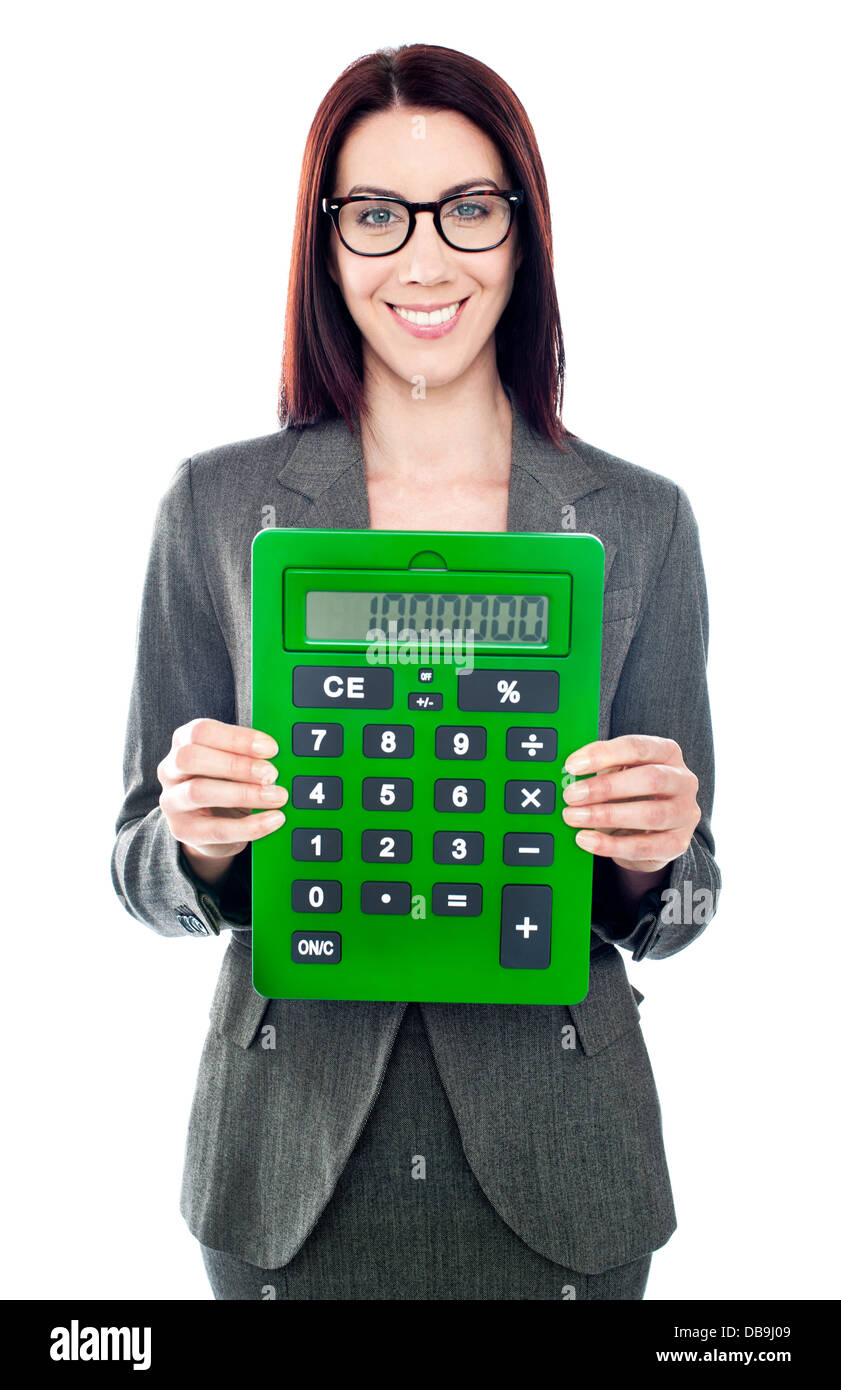 Women hand calculator isolated hi-res stock photography and images - Alamy