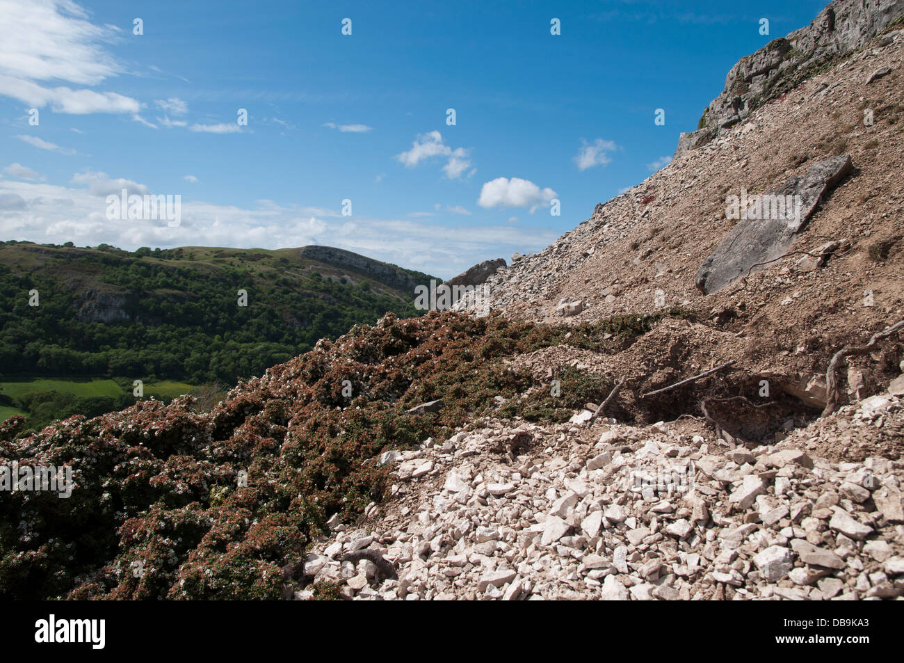 Rhyd y foel in North Wales view of Pen y Corddyn Mawr hill, site of a ...