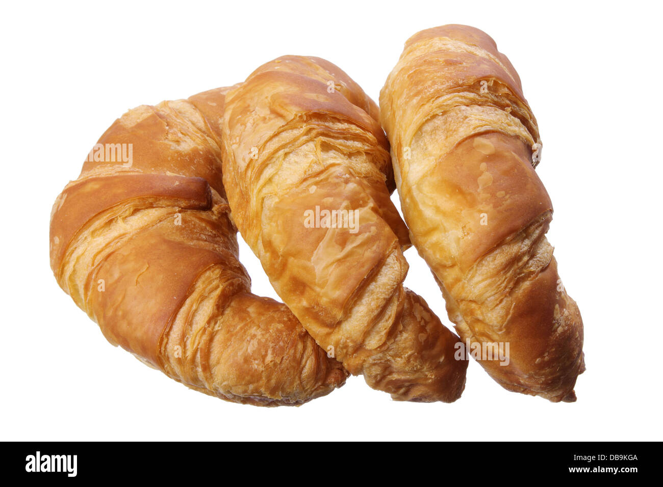 Freshly baked croissants butter Cut Out Stock Images & Pictures - Alamy