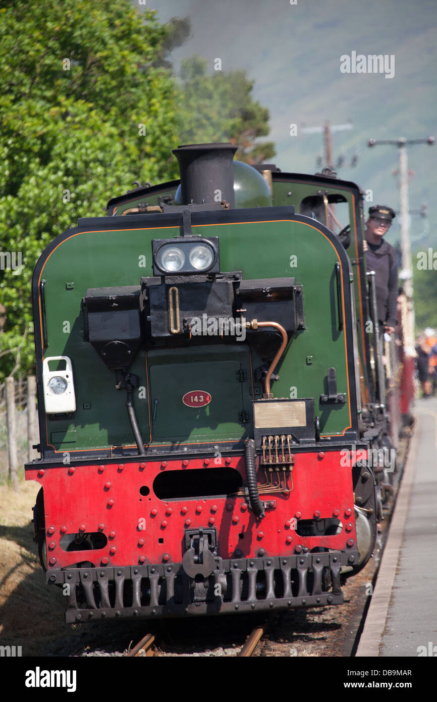 Welsh Highland Railway, Wales. The 1958 narrow gauge Beyer, Peacock and ...
