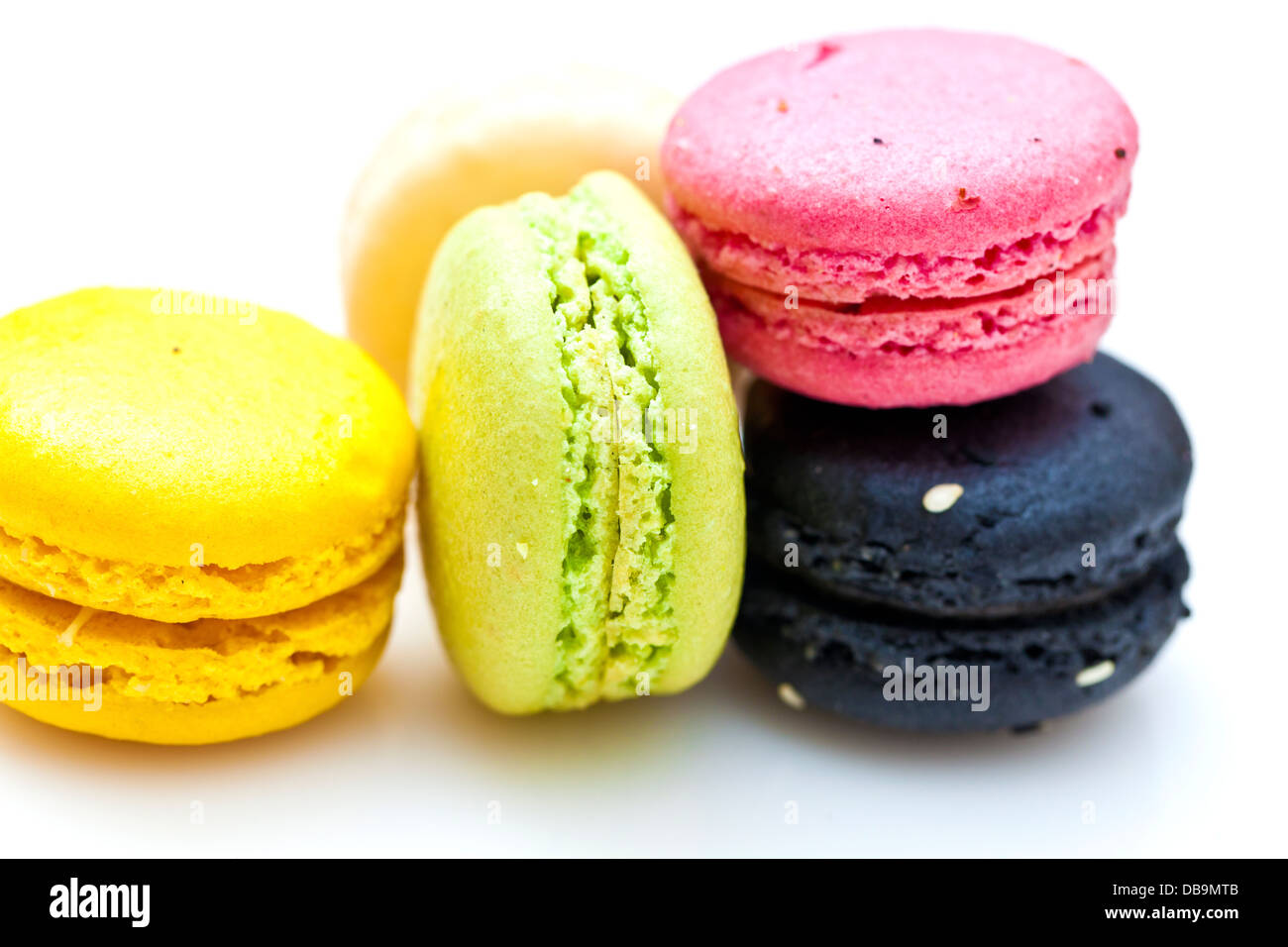 Colorful macarons dessert Stock Photo - Alamy