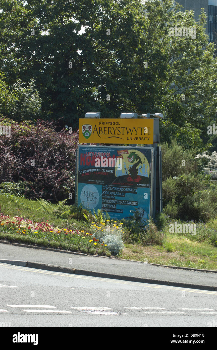 Welsh university signage hi-res stock photography and images - Alamy