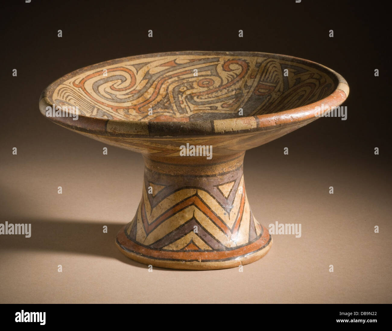 This pedestal dish is a fine example of traditional ceramic ...