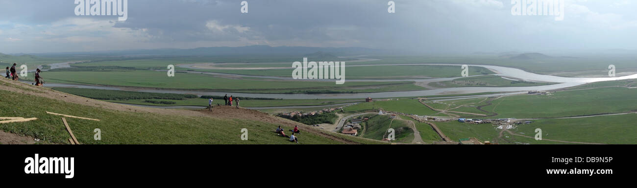 The first bend of the Yellow River Stock Photo - Alamy