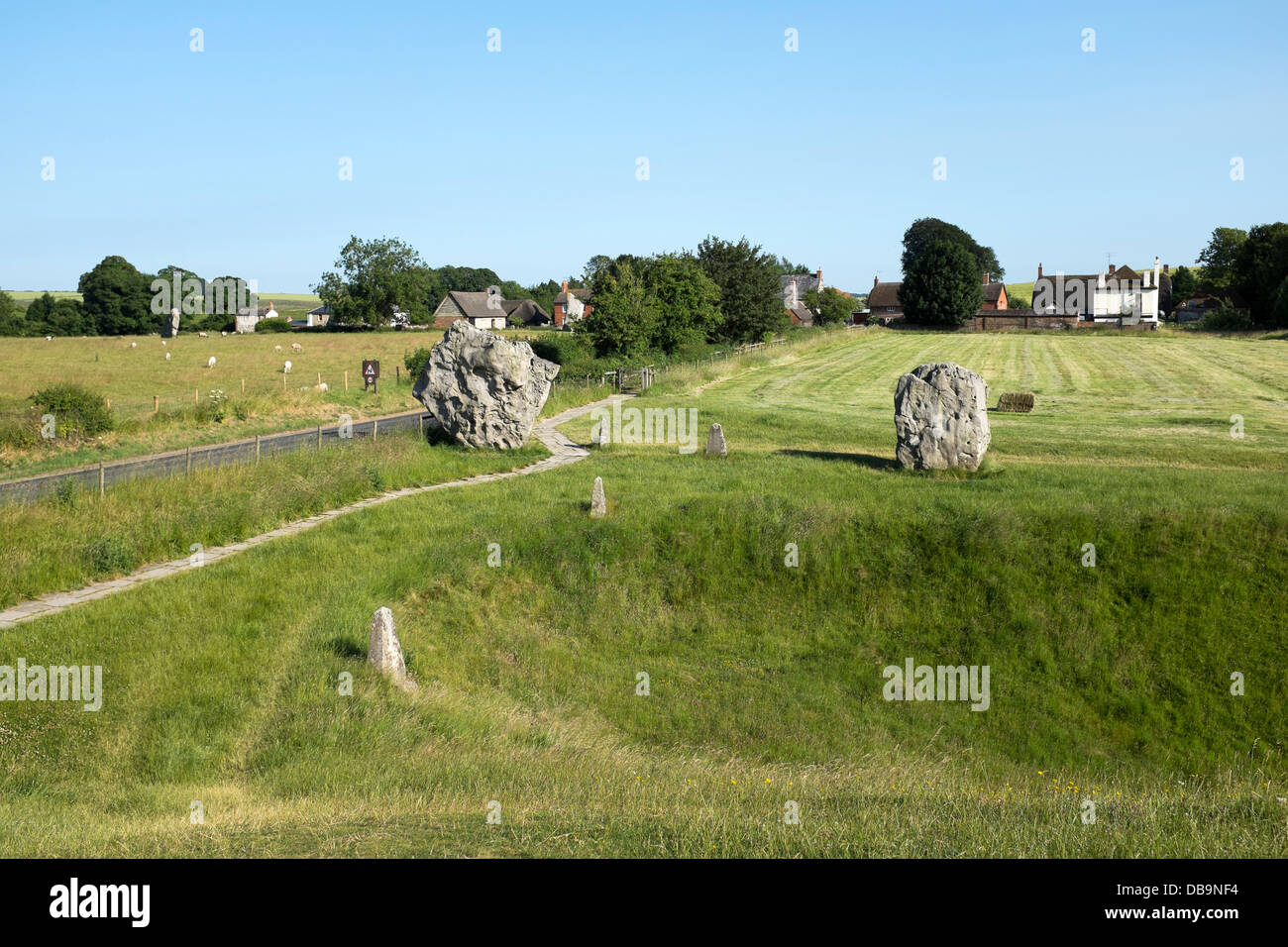 Standing Stone at Avebury Stone Circle Stock Photo - Alamy