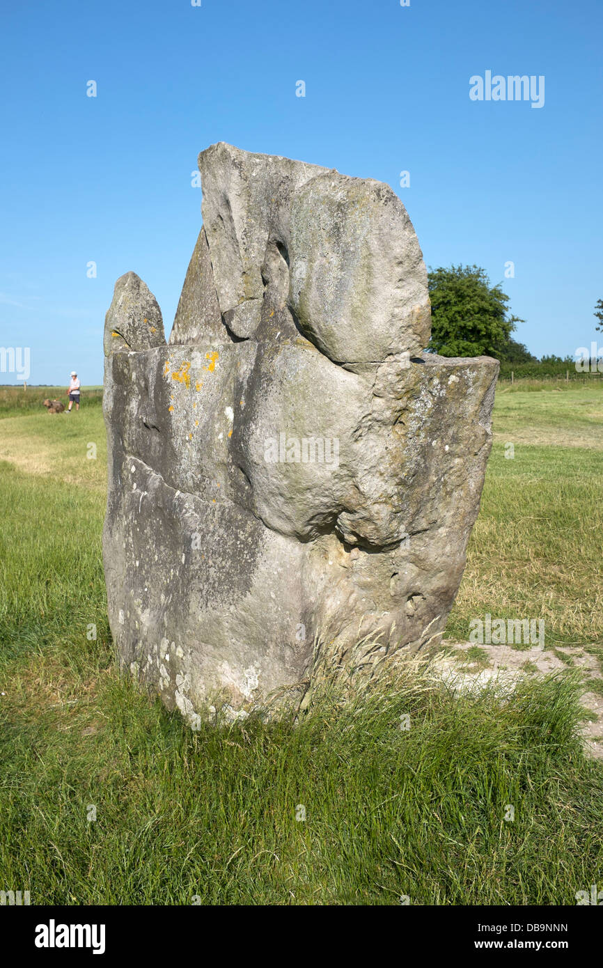 Standing Stone at Avebury Stone Circle Stock Photo - Alamy