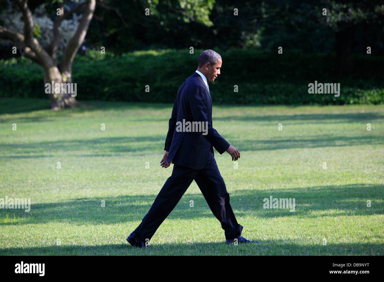 United States President Barack Obama returns to the White House in ...