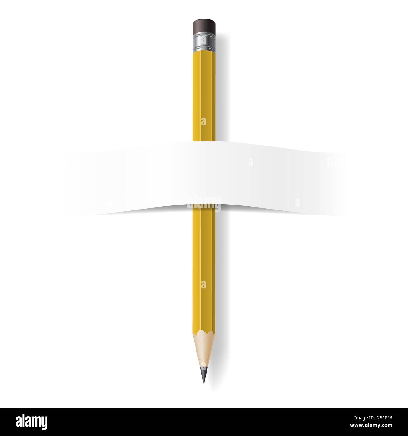 Realistic Pencil. Illustration on white background for design Stock ...