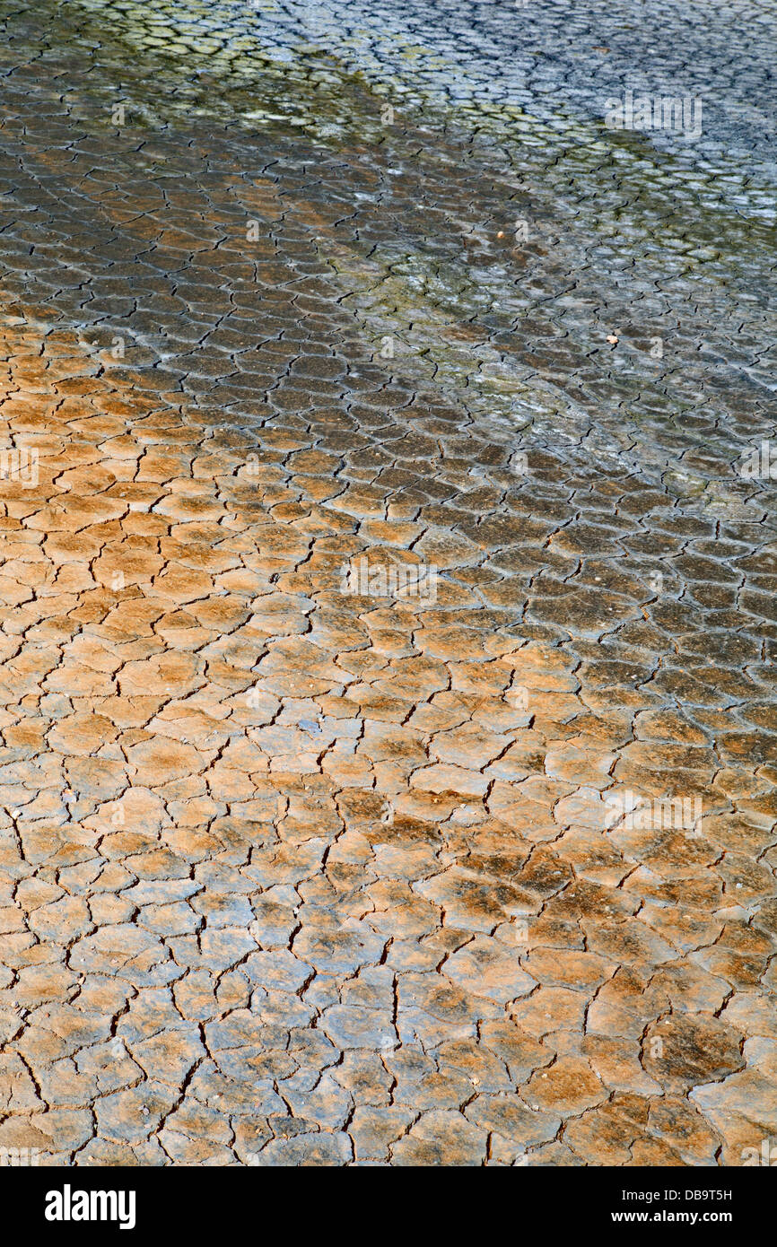 cracked volcanic mud, a colourful abstract landscape image, Namaskard ...