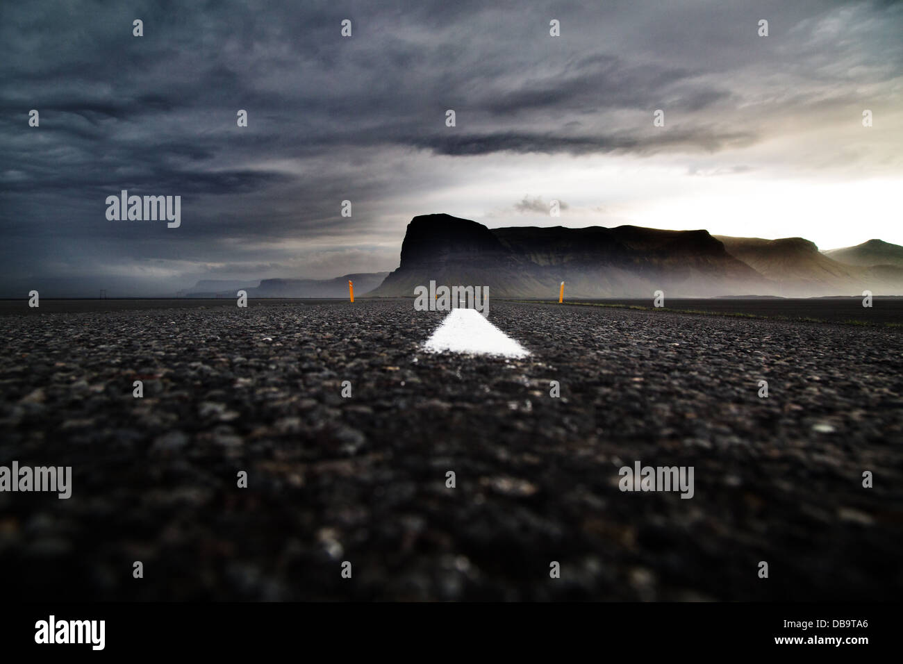 Detail of the ring road Iceland beautiful travel destination Stock ...