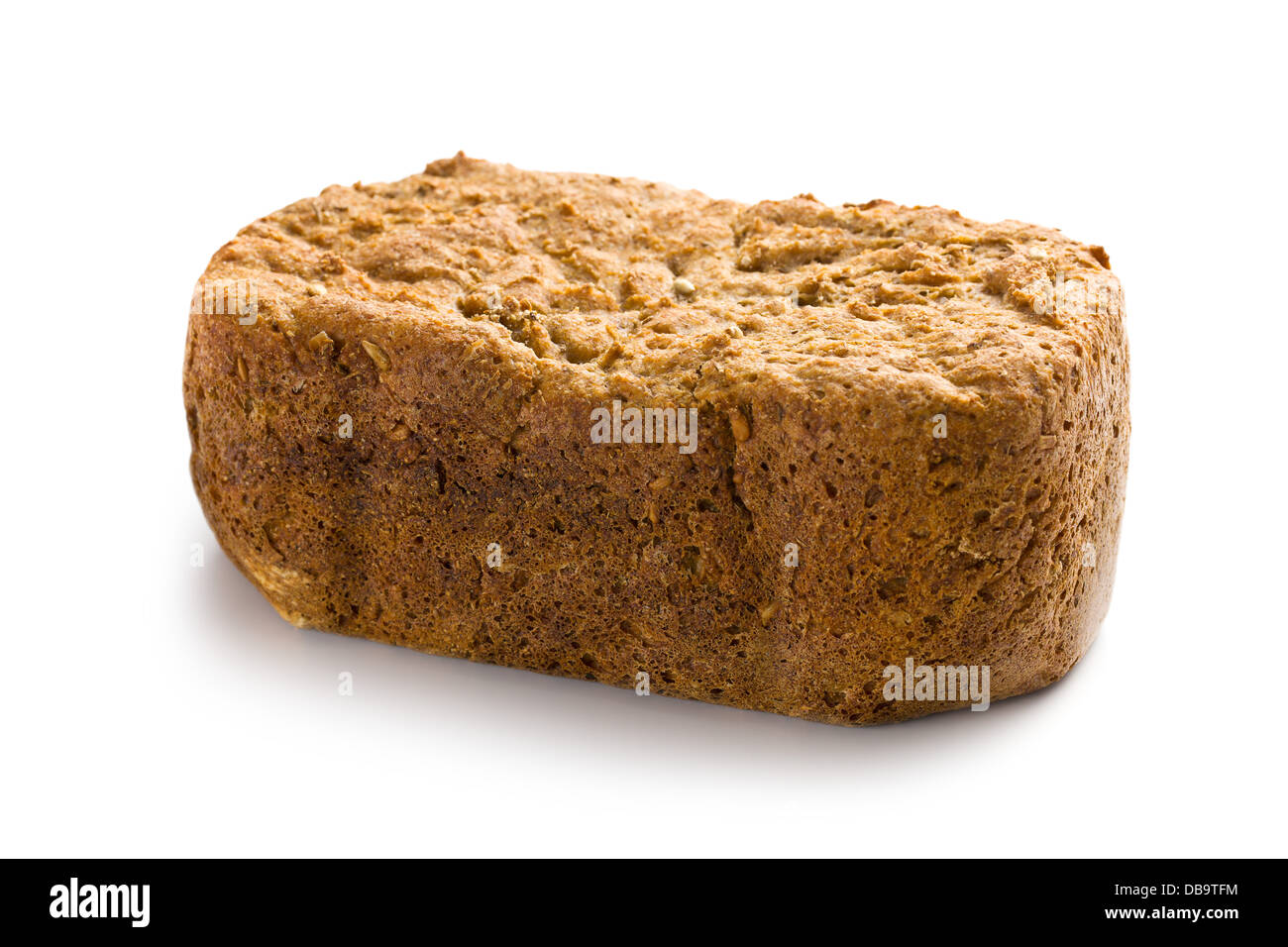 homemade whole wheat bread on white background Stock Photo - Alamy