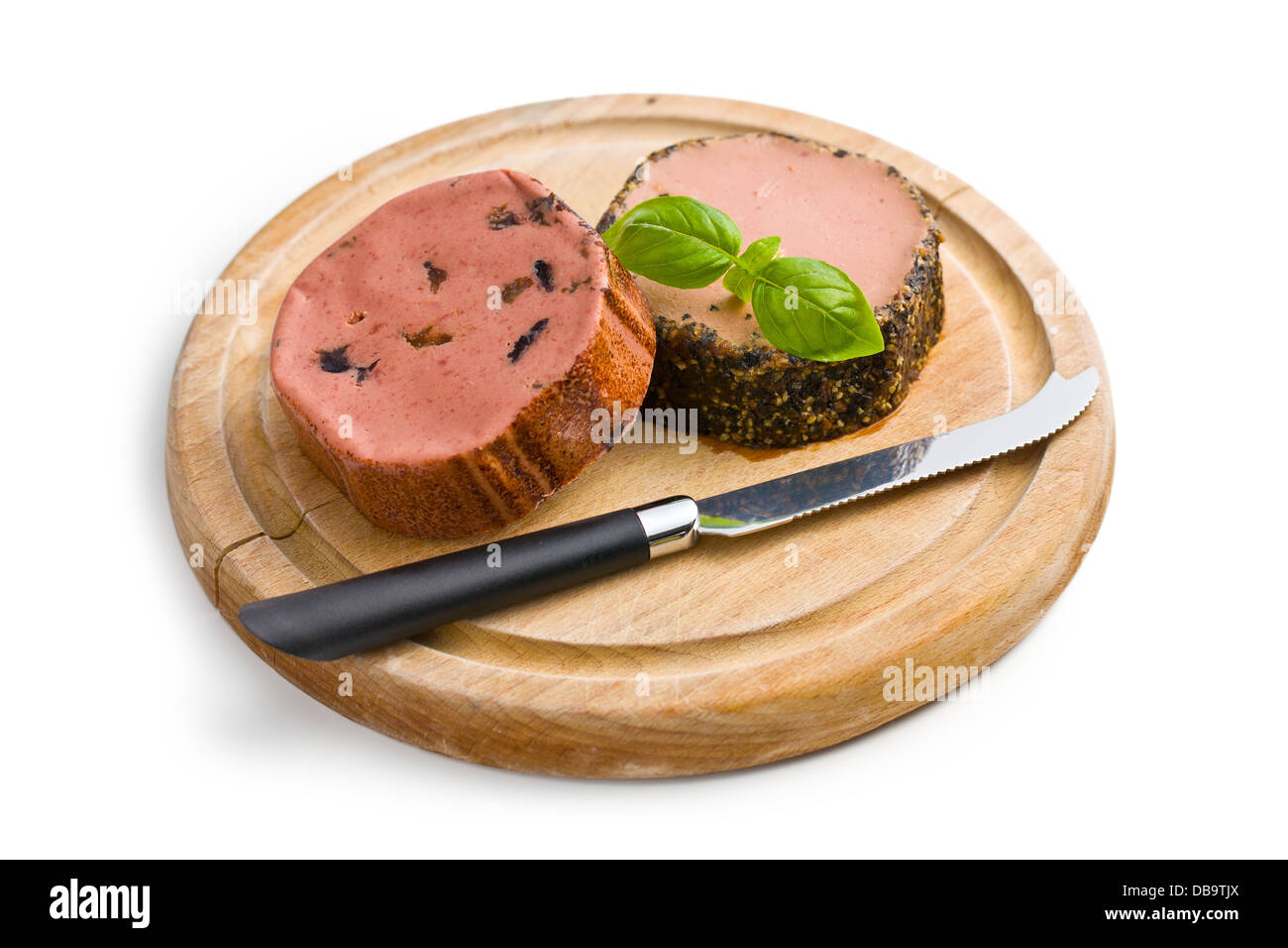 gourmet pate on white background Stock Photo - Alamy