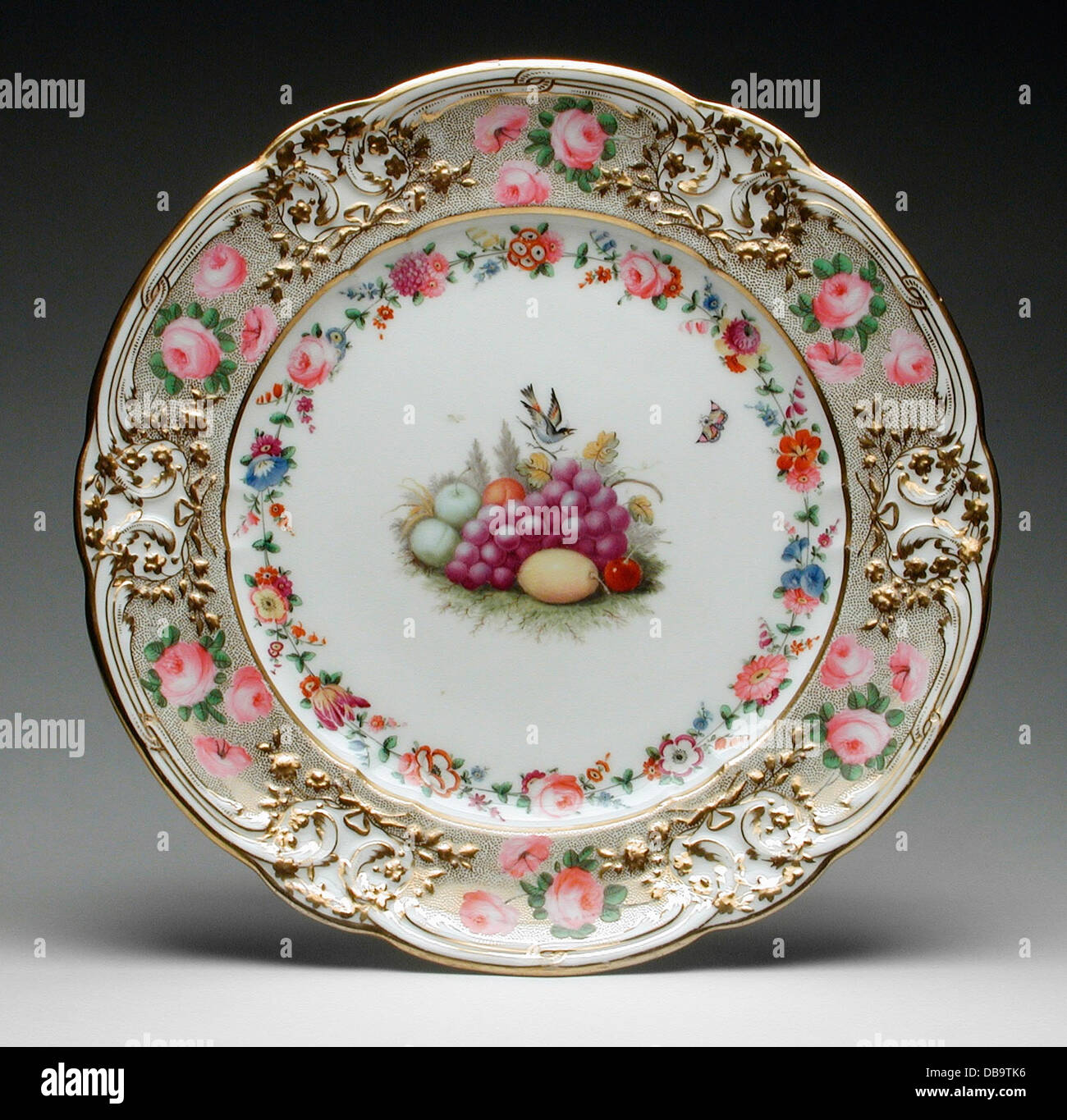 A historical plate from the Los Angeles County Museum of Art, crafted ...