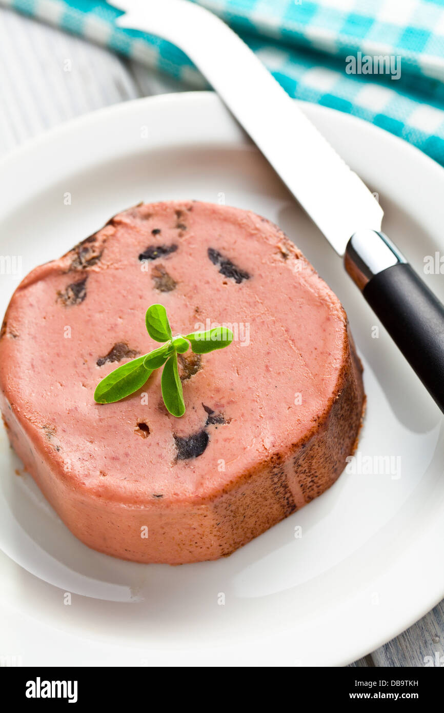 closeup of gourmet pate with herb Stock Photo - Alamy