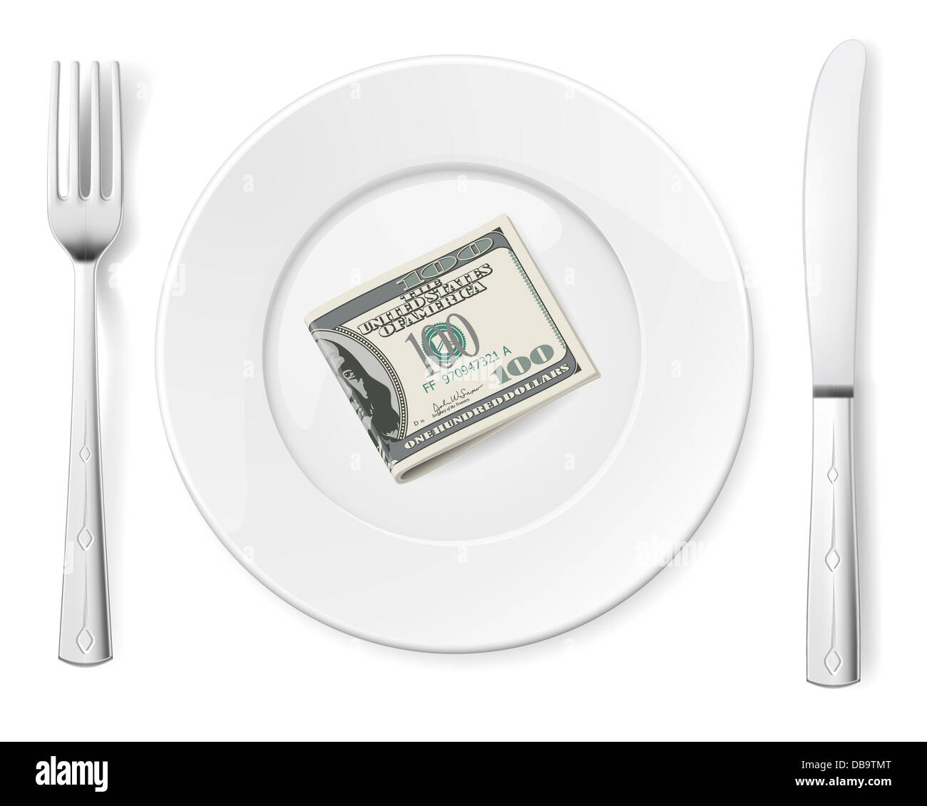 Food tip money Cut Out Stock Images & Pictures - Alamy