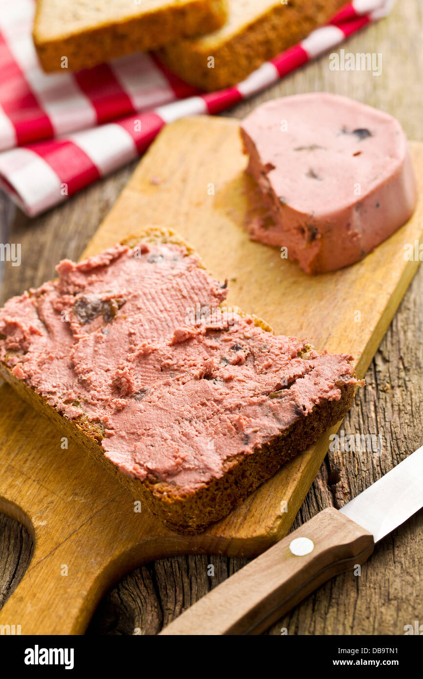 the gourmet pate with bread Stock Photo - Alamy