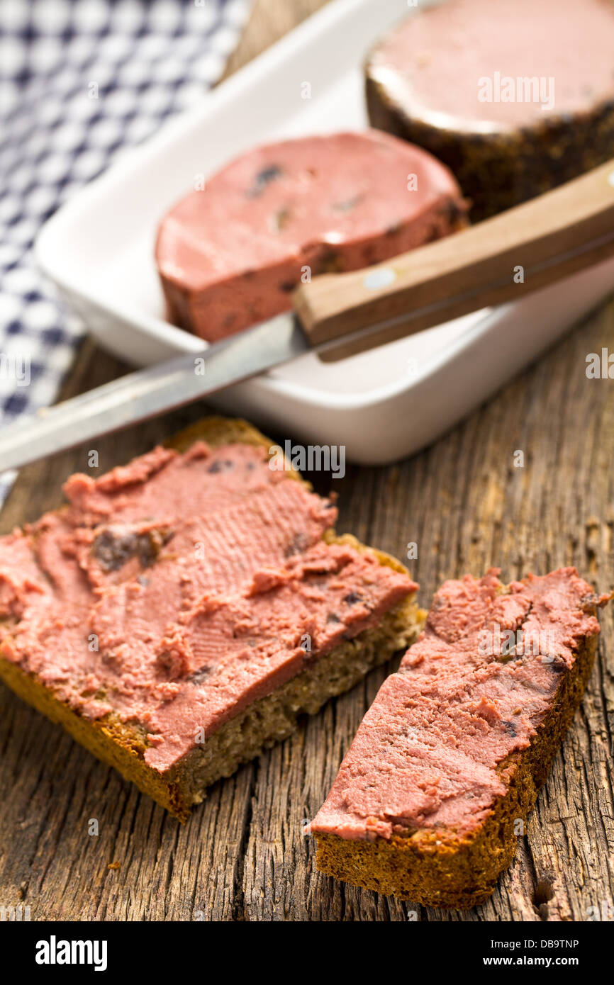 the gourmet pate with bread Stock Photo - Alamy