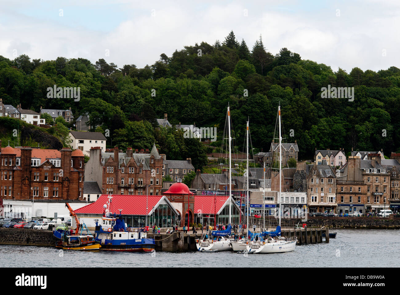 Oban bay and views of the town Stock Photo - Alamy