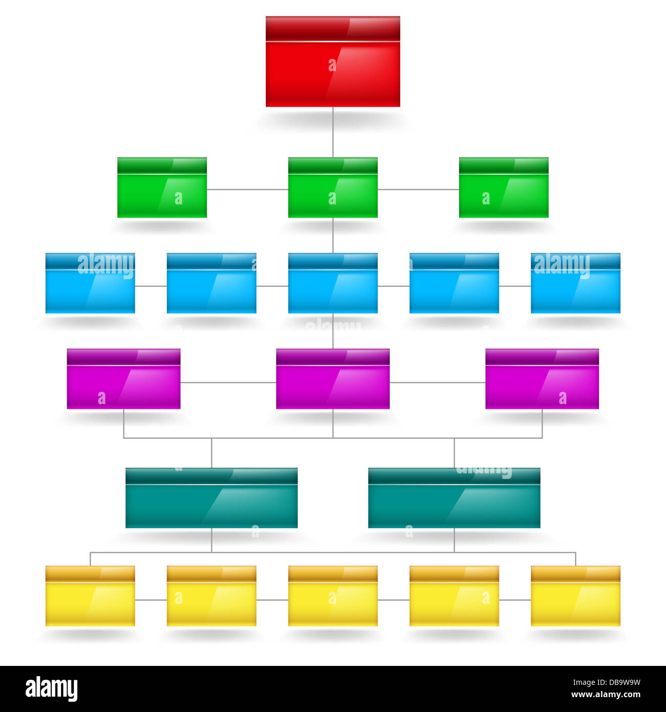 Color Empty Diagram. Illustration on white background Stock Photo - Alamy