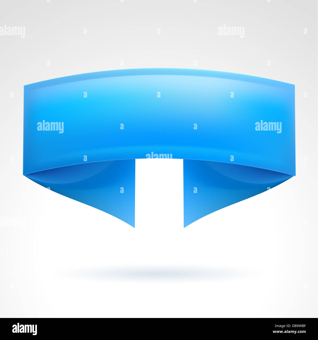 Blue Banner. Illustration on white background for design Stock Photo ...