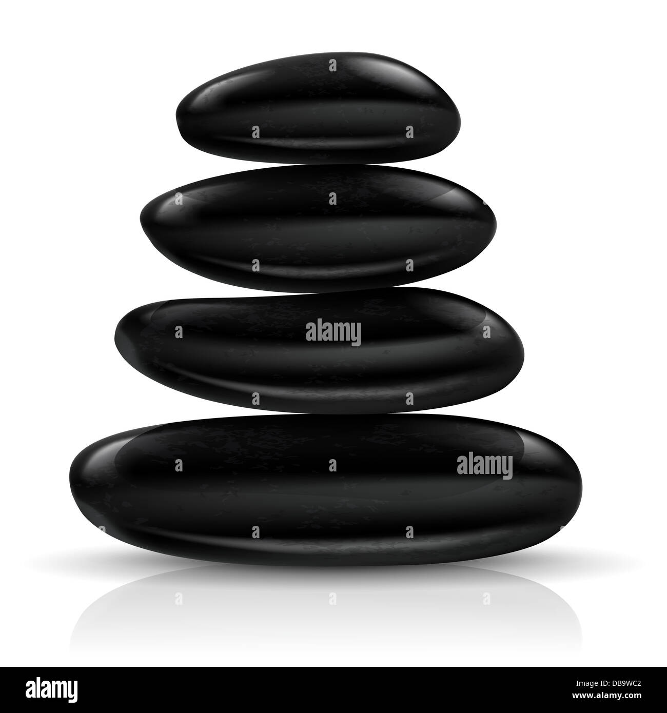 Stones spa. Illustration on white background for design Stock Photo - Alamy