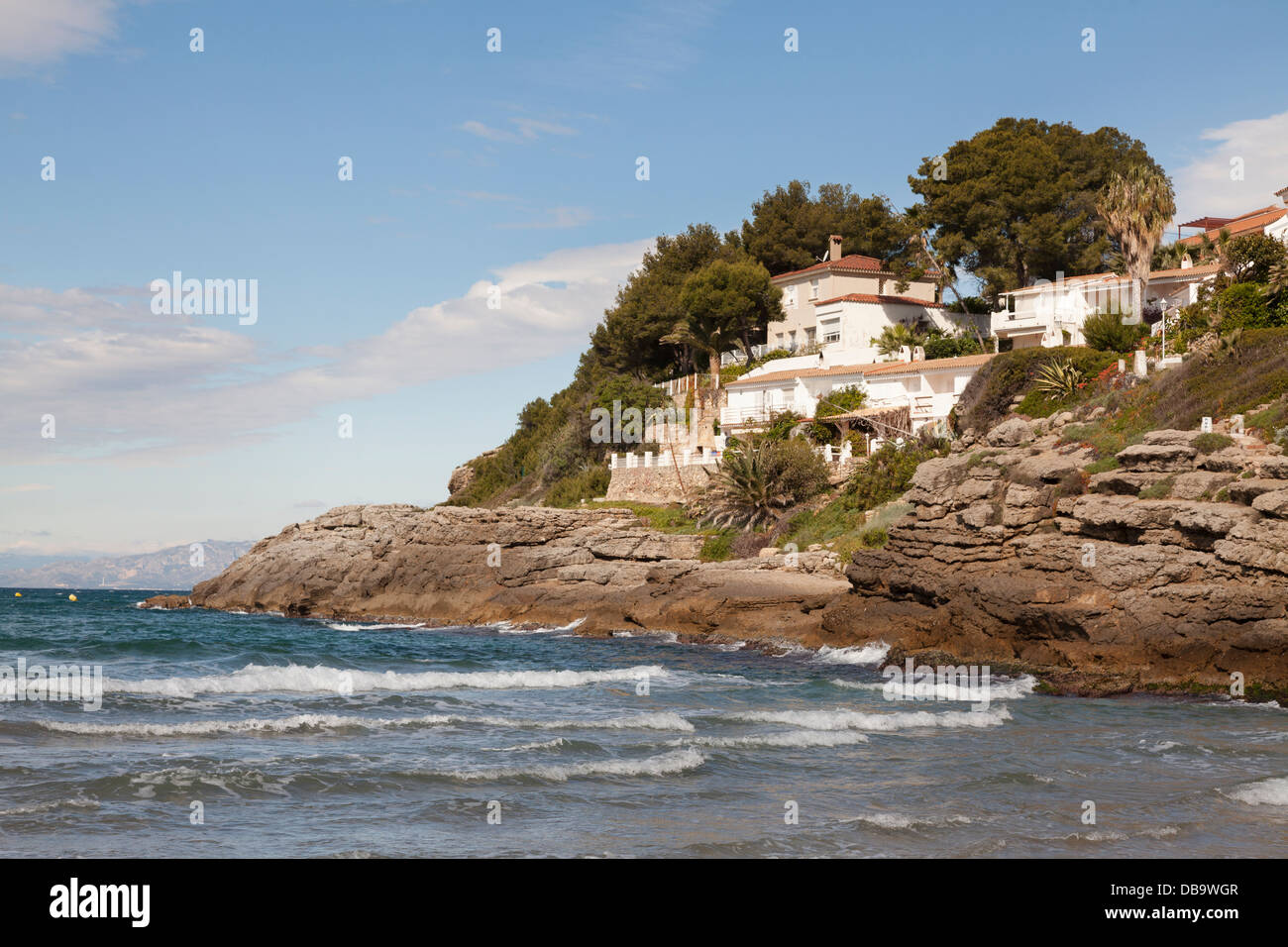 Rocky cove at Cap Salou Catalonia Stock Photo - Alamy