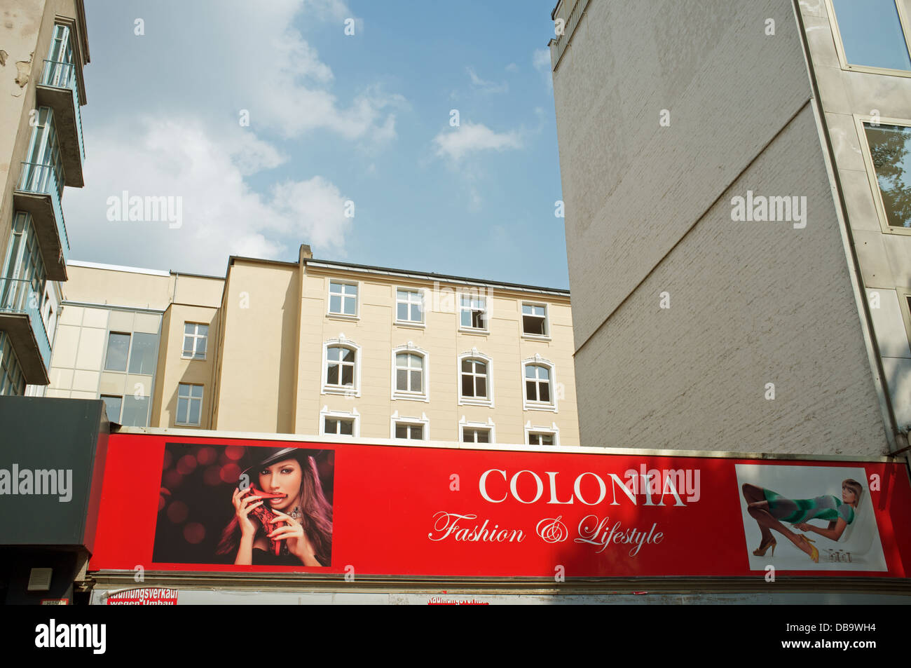 Colonia advert Cologne Germany Stock Photo - Alamy