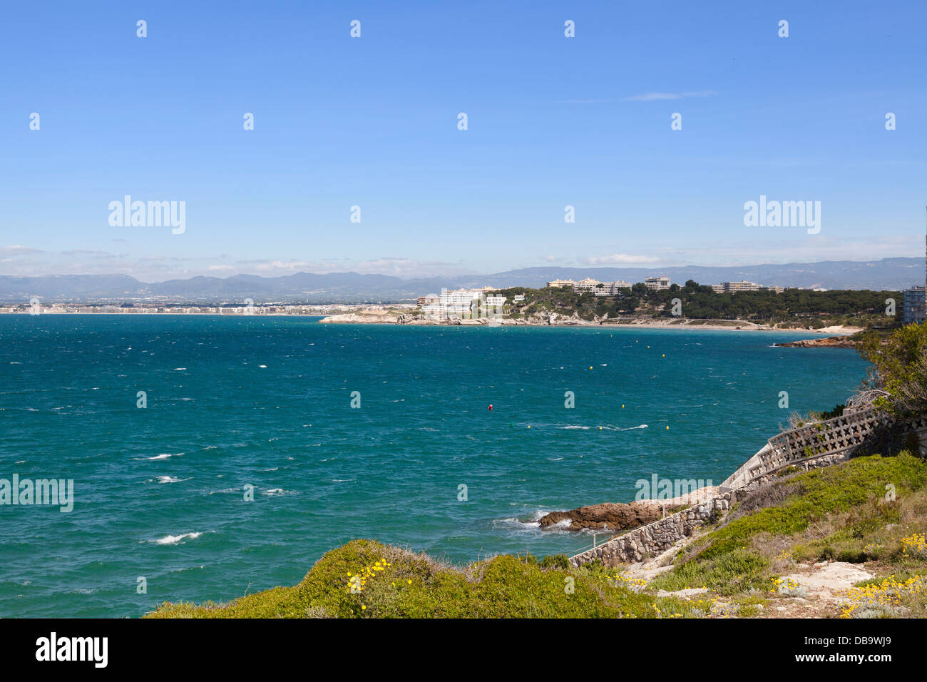 Salou panorama from cap salou Stock Photo - Alamy