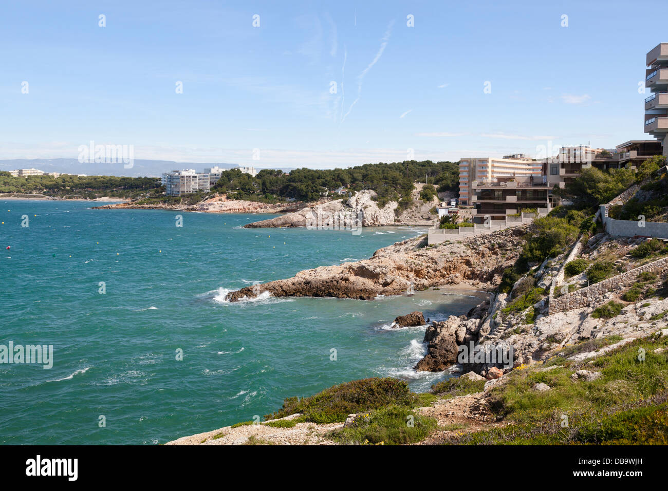 Salou panorama from cap salou Stock Photo - Alamy